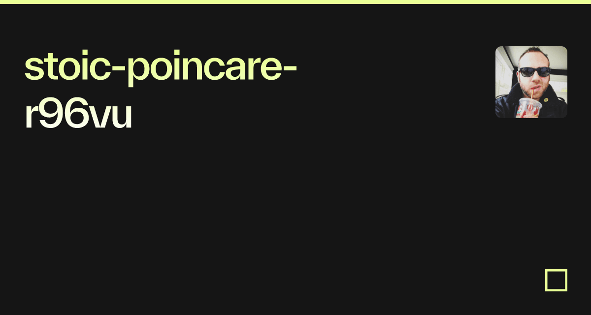 stoic-poincare-r96vu - Codesandbox