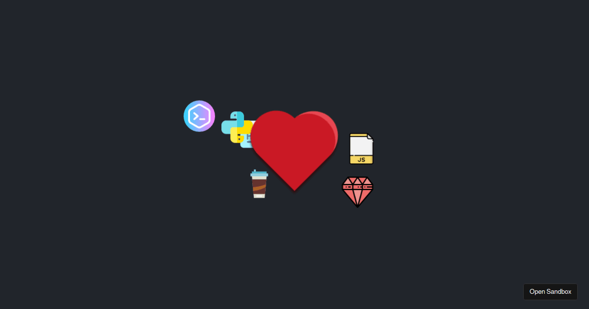 CSS Heart - Speed Coding - Codesandbox