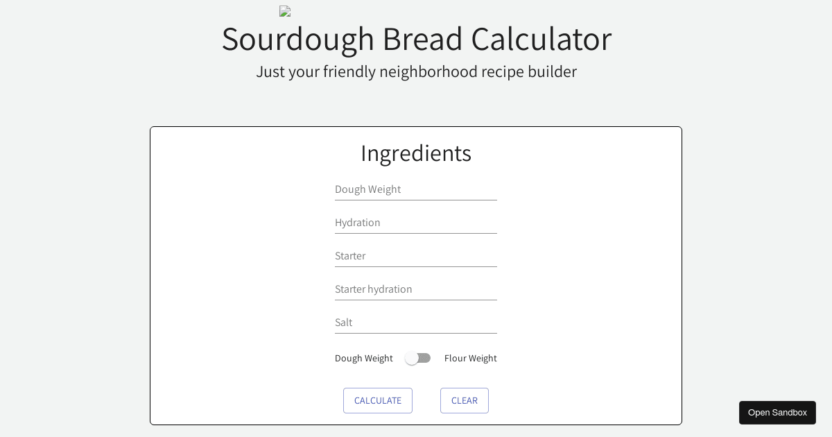 bread-calc - Codesandbox