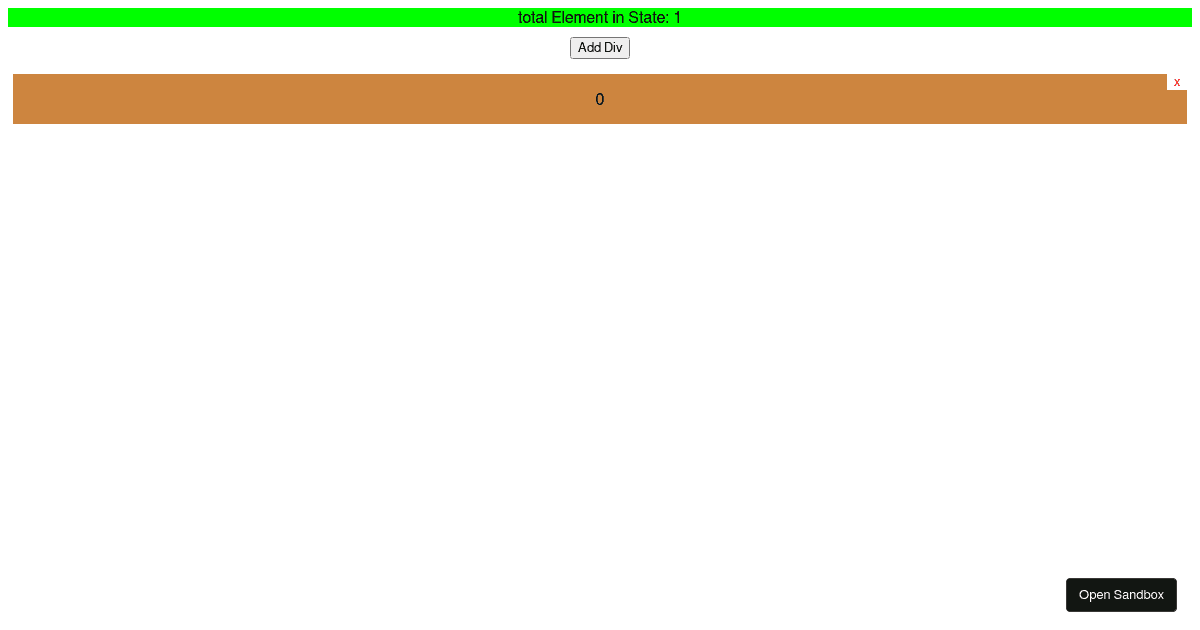 Add And Delete Html Element Codesandbox