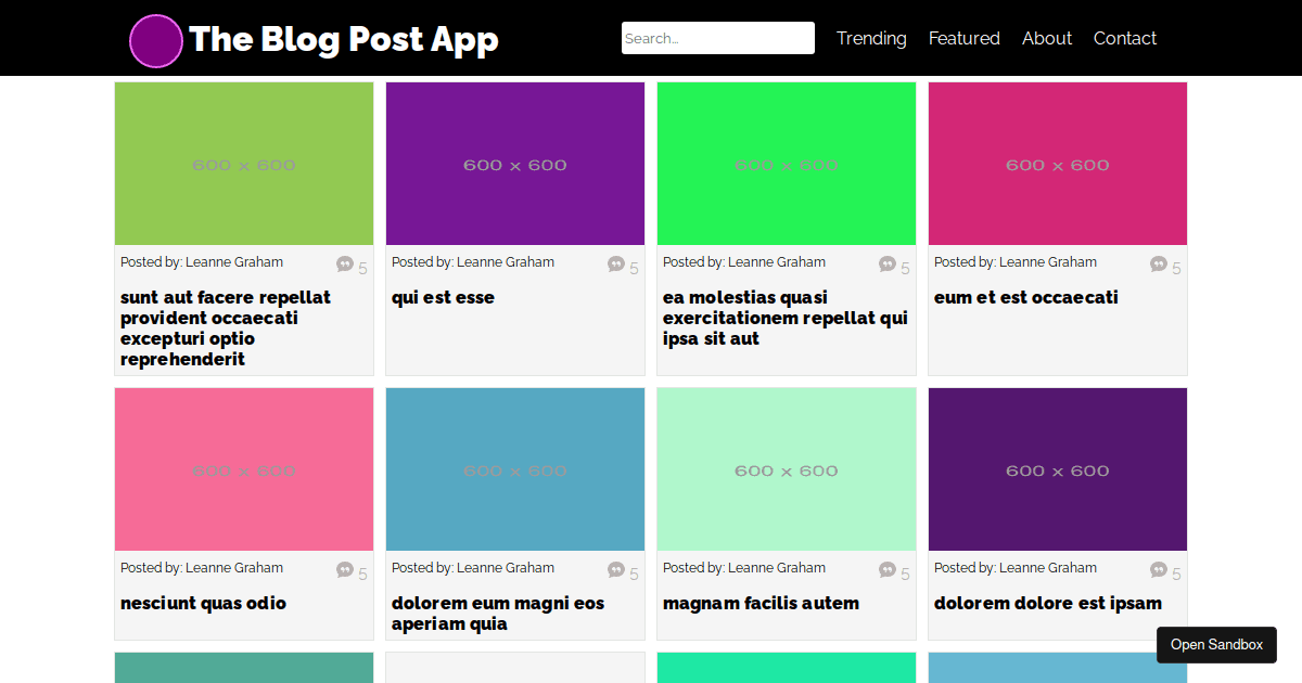 Osar-blog-post-app - Codesandbox