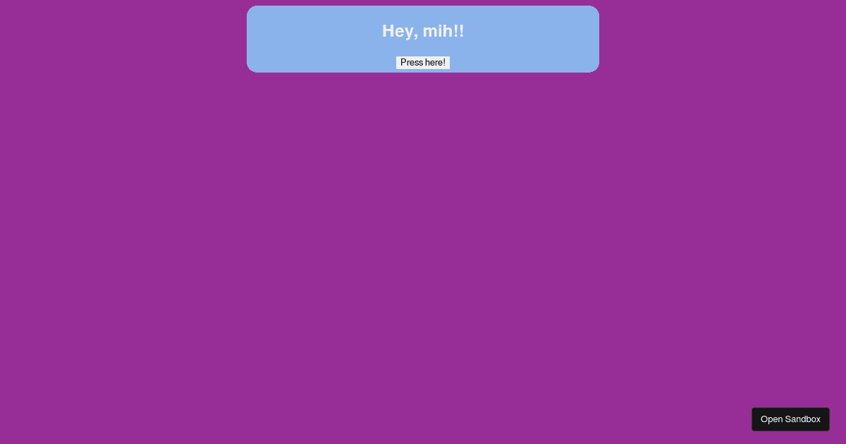quizzical-faraday-rbew4 - Codesandbox