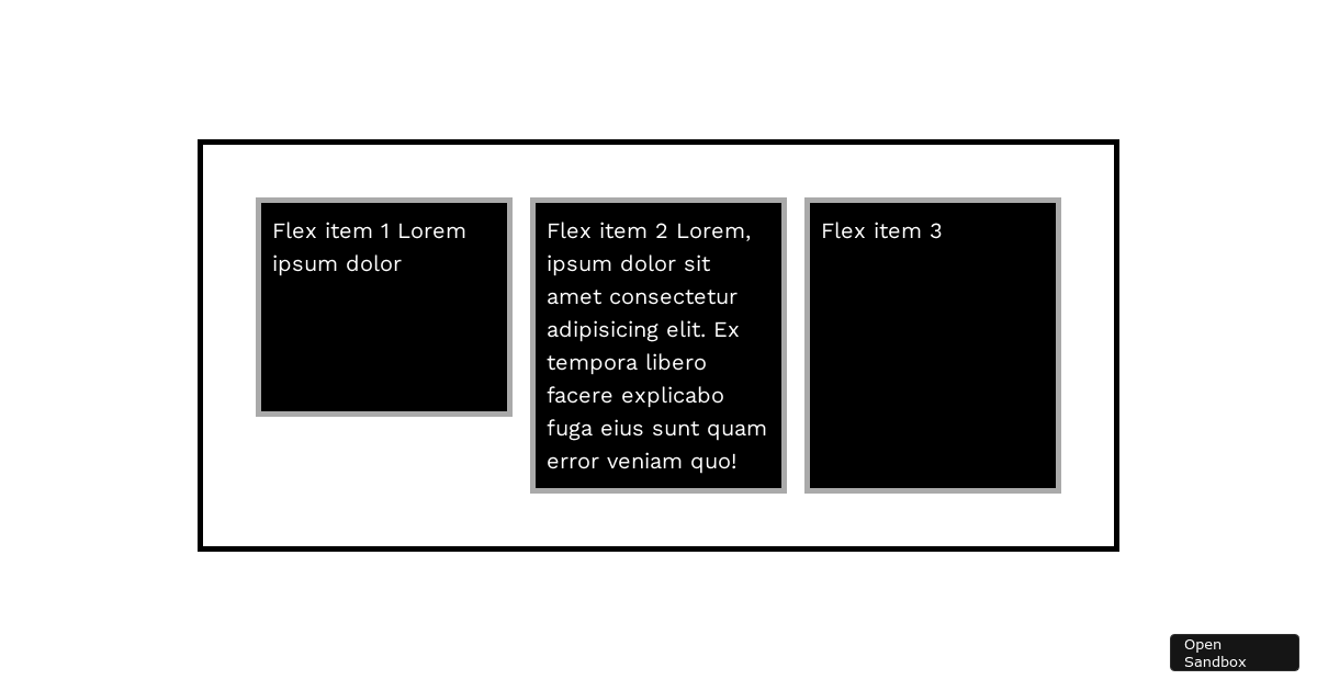 Flexbox Height Part 4 Codesandbox