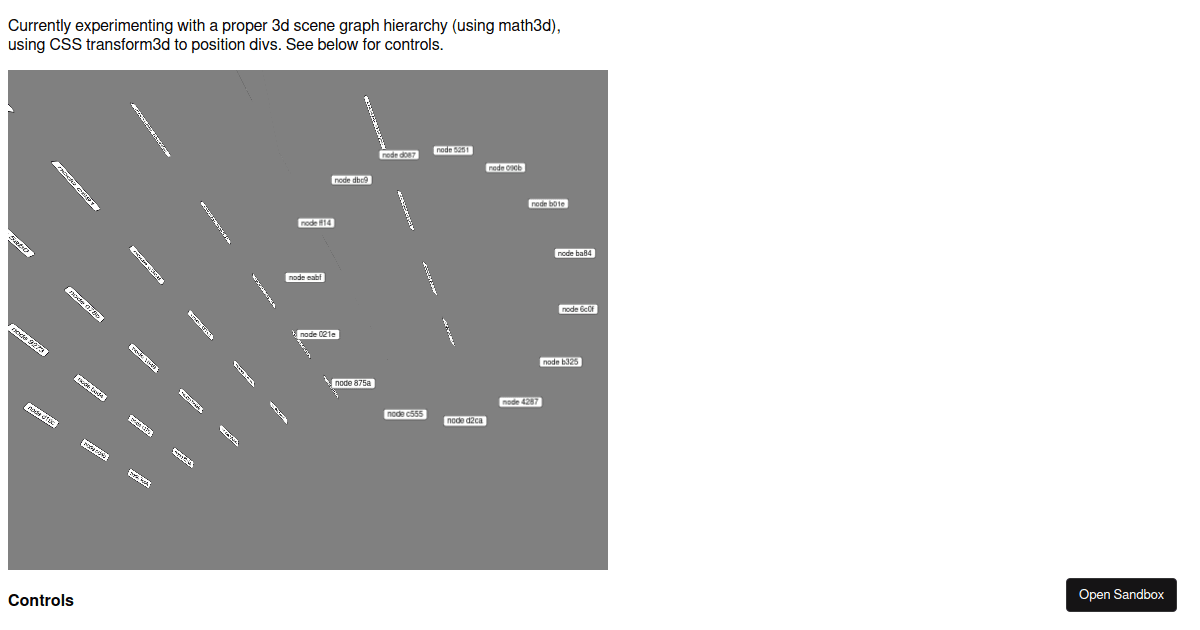 3d Css Experiment Forked Codesandbox