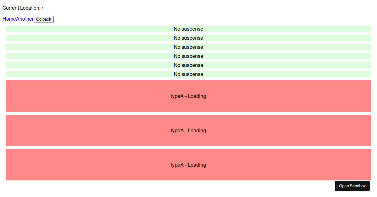 Sequential render - Codesandbox
