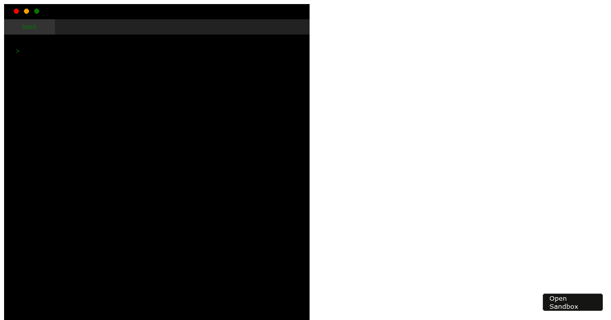 react-terminal-example (forked) - Codesandbox