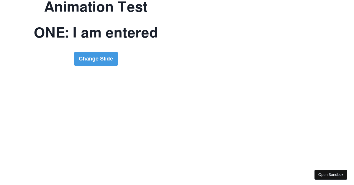 animation test - Codesandbox