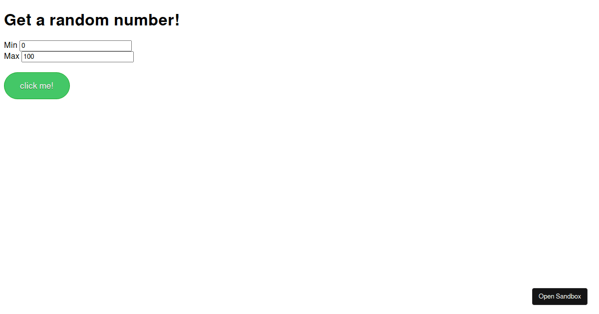 Random Number Generator App - Codesandbox Random Number Generator App - Codesandbox