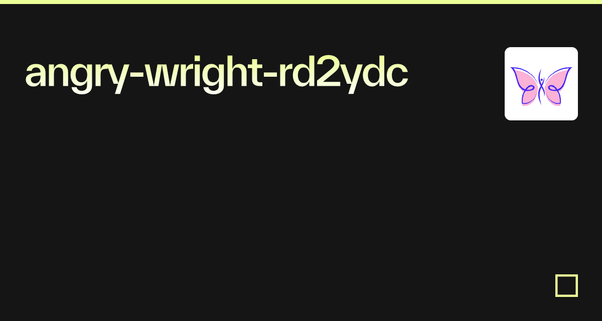 angry-wright-rd2ydc - Codesandbox