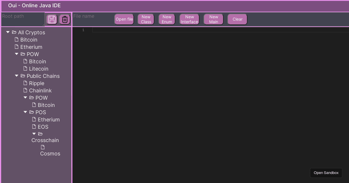 ping oui v2.0 - Codesandbox