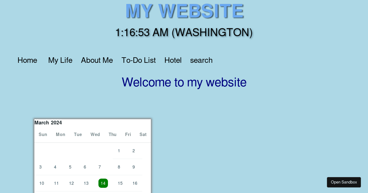react-sample-navbar (forked) - Codesandbox