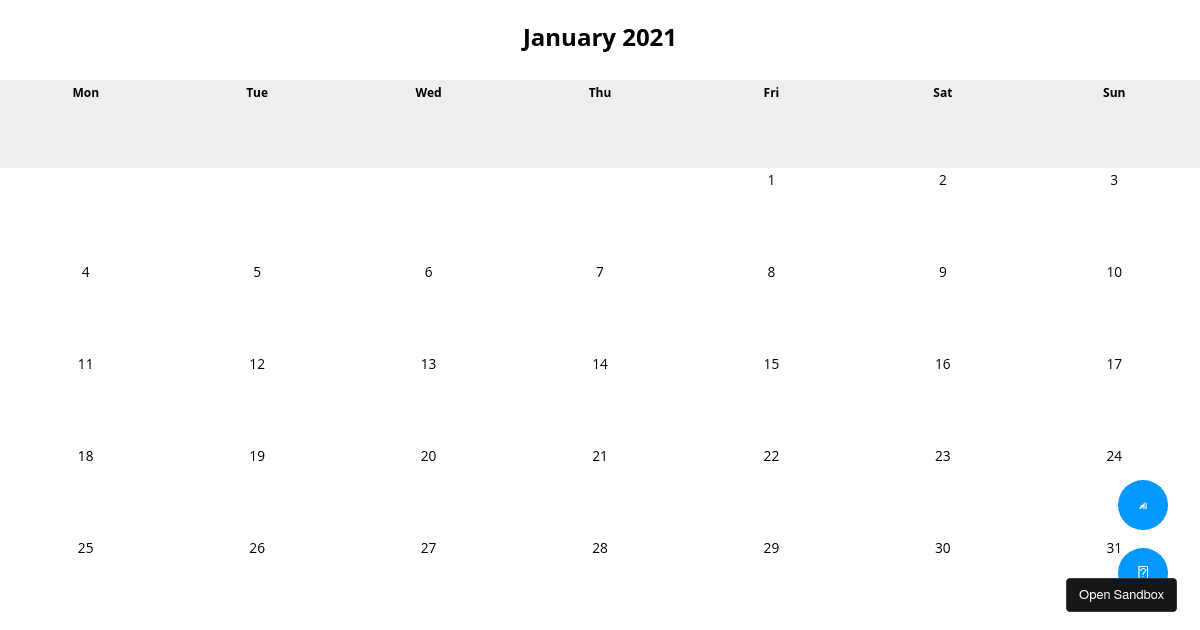 calendario-con-javascript (forked) - Codesandbox