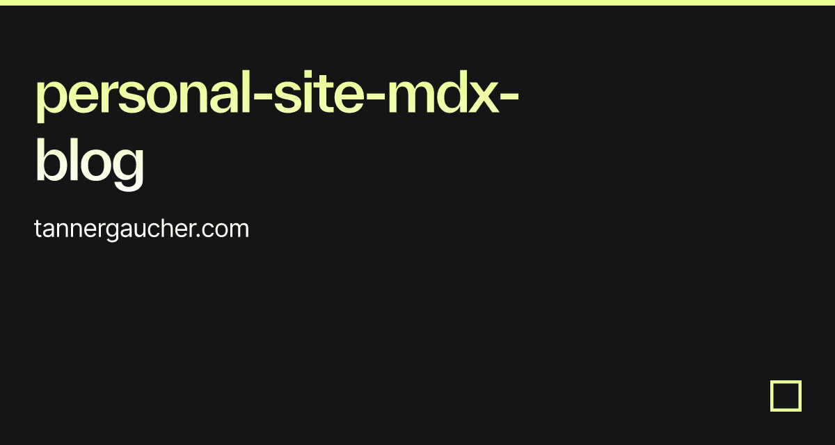 personal-site-mdx-blog - Codesandbox