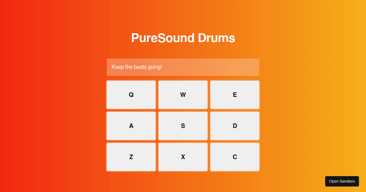 pure-sound-drums - Codesandbox