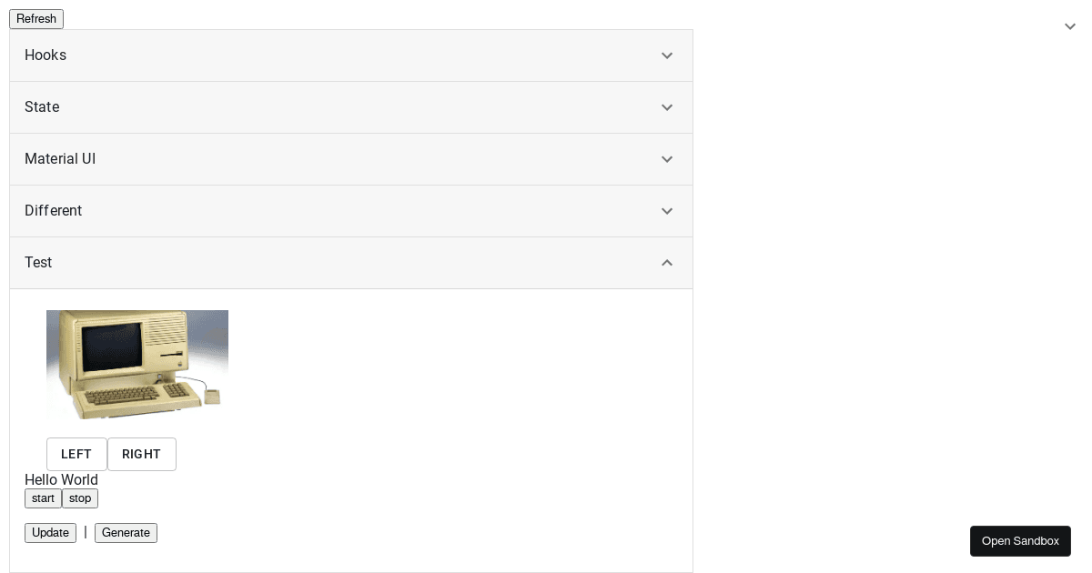 React Tests Codesandbox