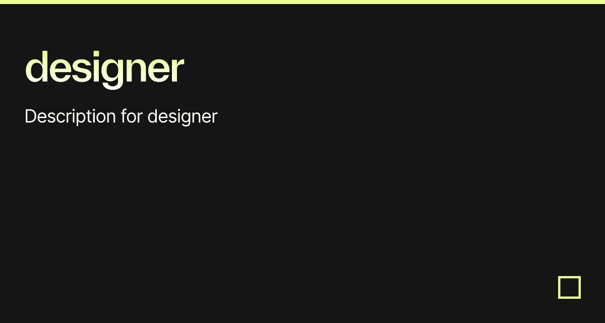 designer - Codesandbox