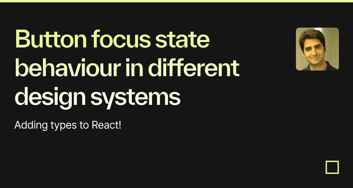 Button focus state behaviour in different design systems - Codesandbox