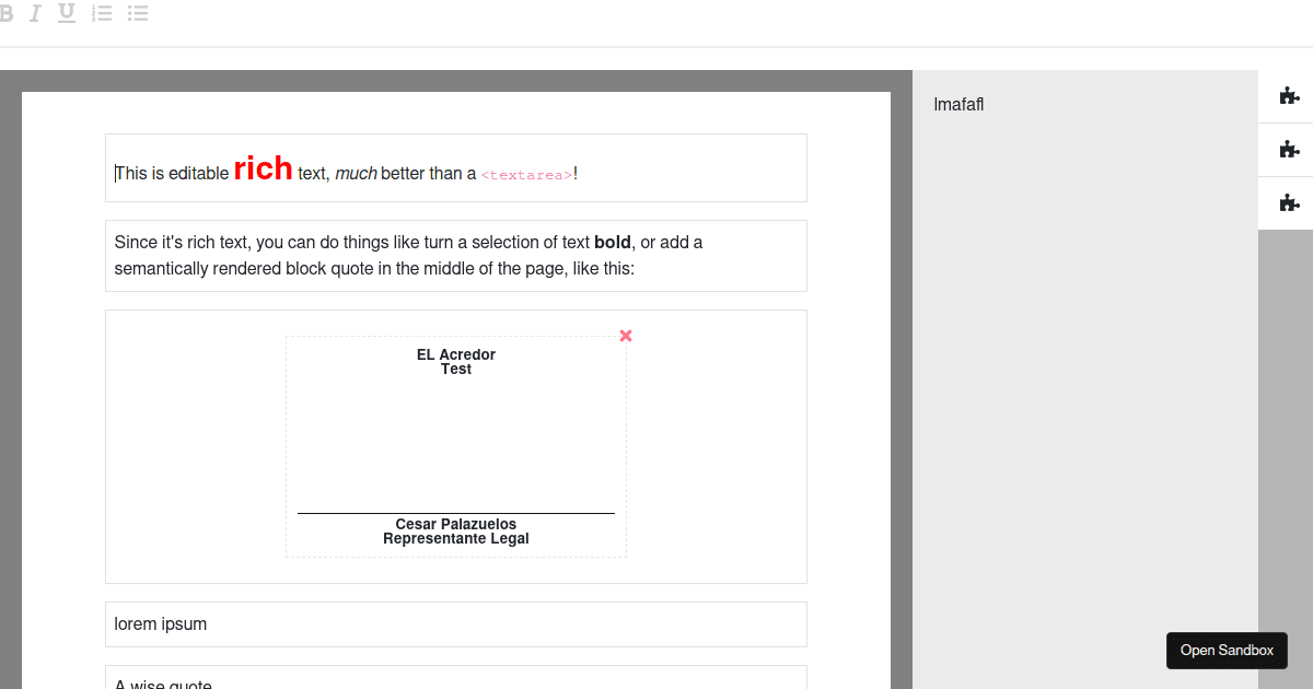react-contract-editor - Codesandbox