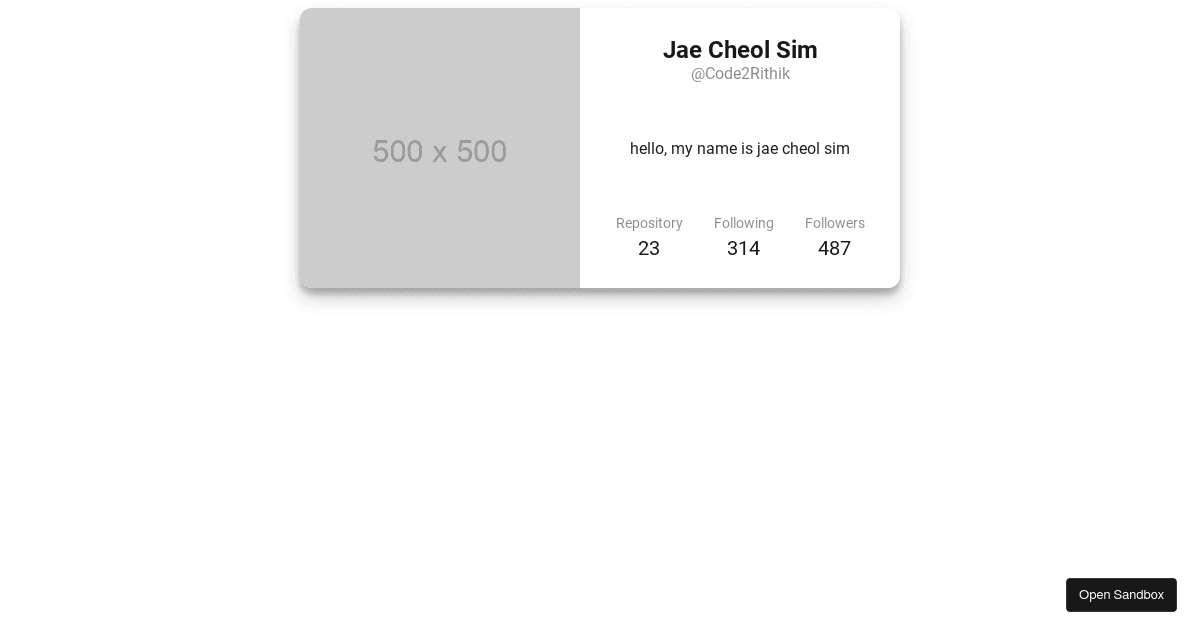 github-profile-card-component (forked) - Codesandbox github-profile-card-component (forked) - Codesandbox