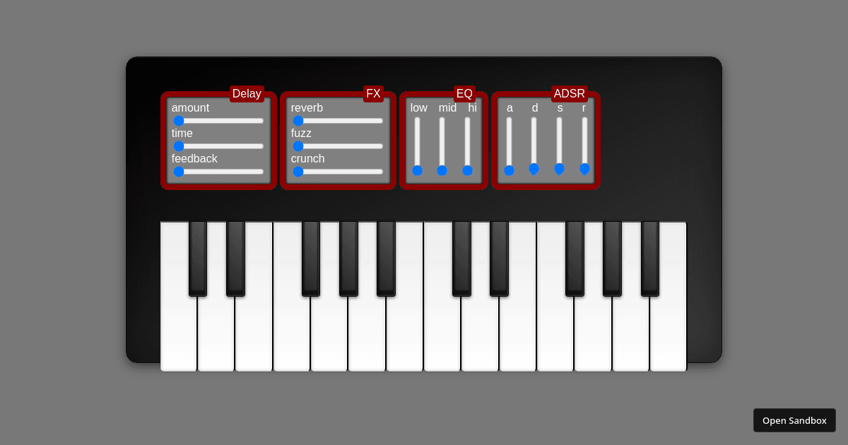 reactronica-synth - Codesandbox