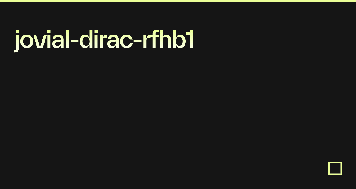 jovial-dirac-rfhb1 - Codesandbox
