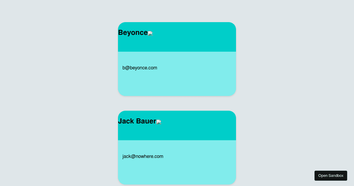 React Props Practice (forked) - Codesandbox
