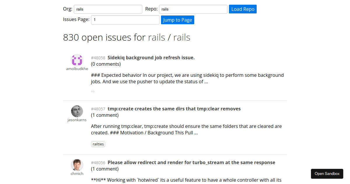 Rtk Github Issues Example 03 Final Forked Codesandbox