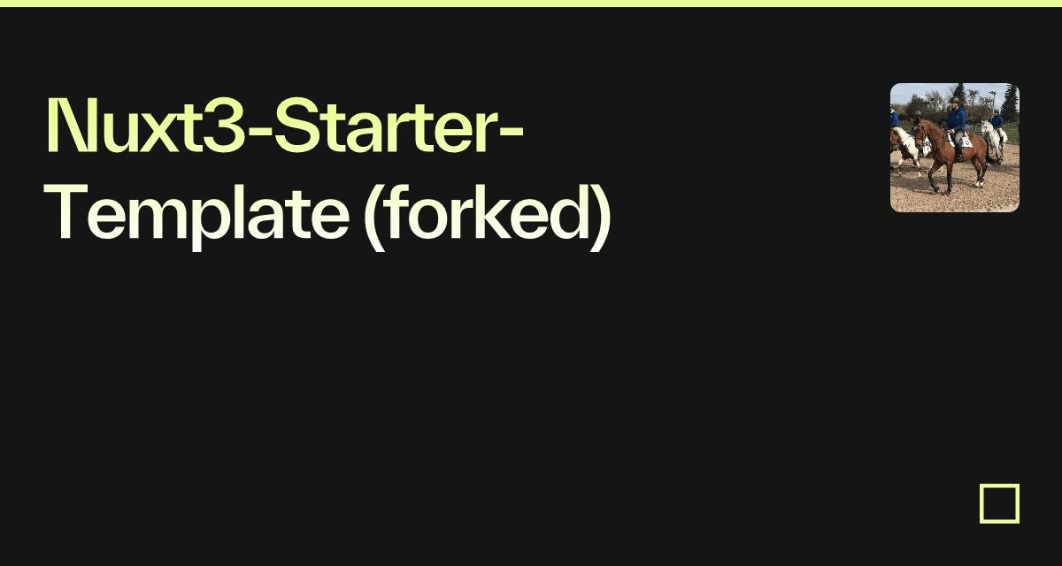 Nuxt3-Starter-Template (forked) - Codesandbox