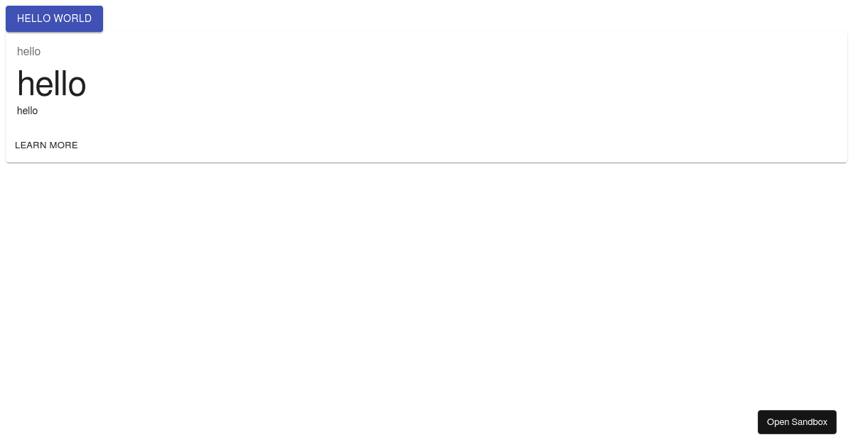 React-MUI (forked) - Codesandbox