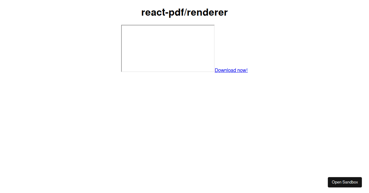 react-pdf - Codesandbox