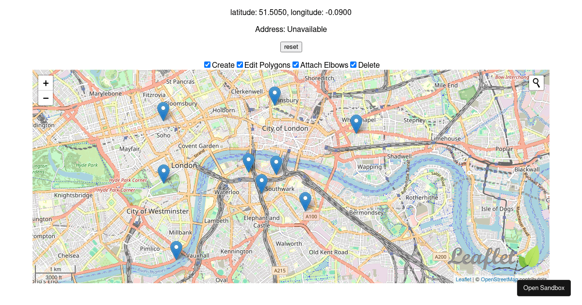 leaflet-draw (forked) - Codesandbox