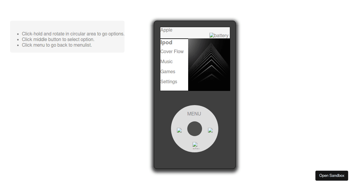 ipod - Codesandbox