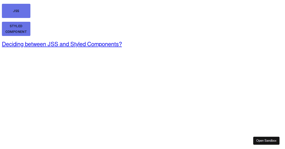 Material Ui Jss Vs Styled Components Codesandbox