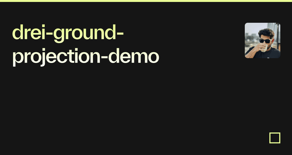 drei-ground-projection-demo - Codesandbox