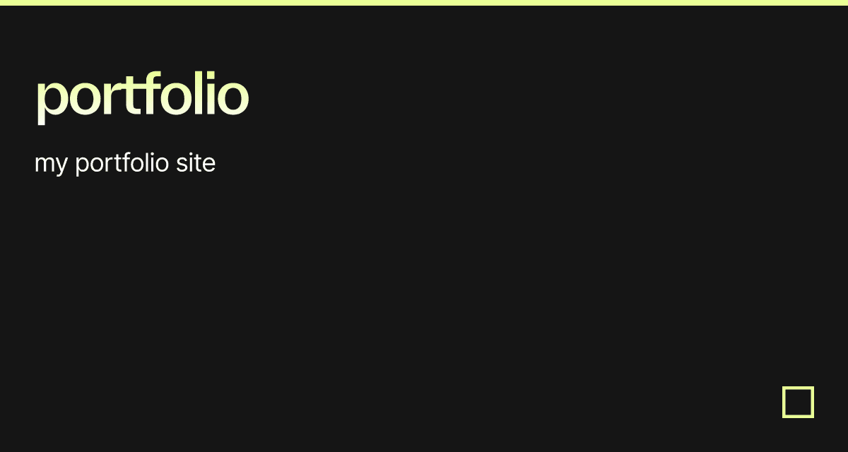 portfolio - Codesandbox