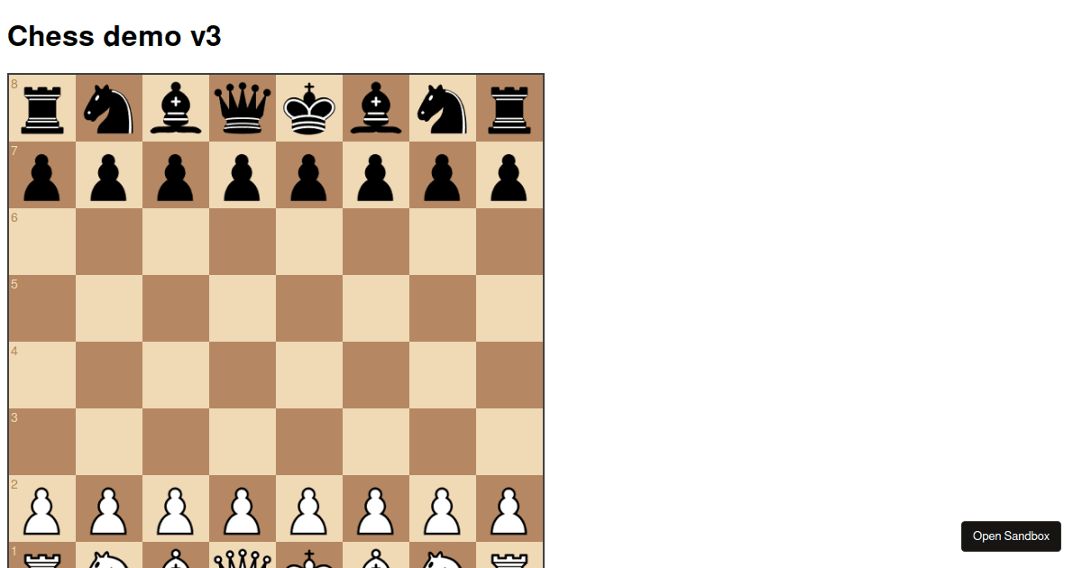 Chess V2 - Codesandbox