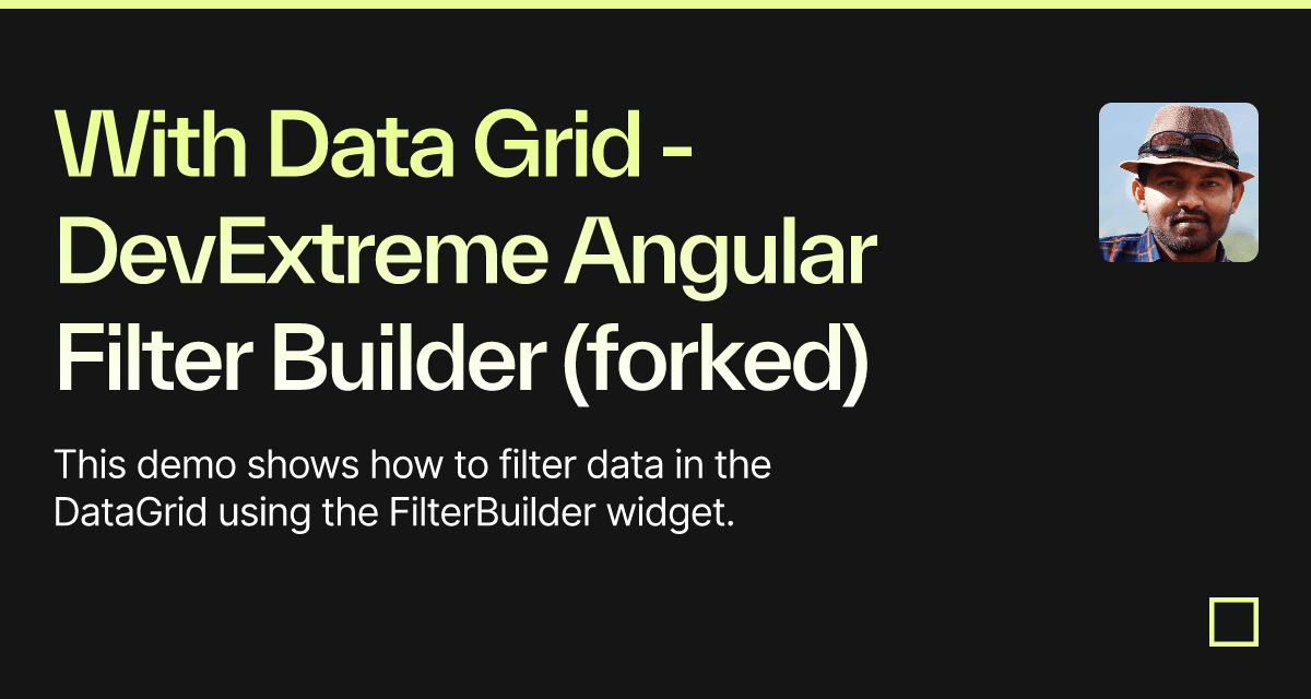 With Data Grid Devextreme Angular Filter Builder Forked Codesandbox