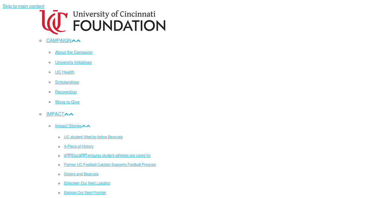 UC Foundation website - Codesandbox