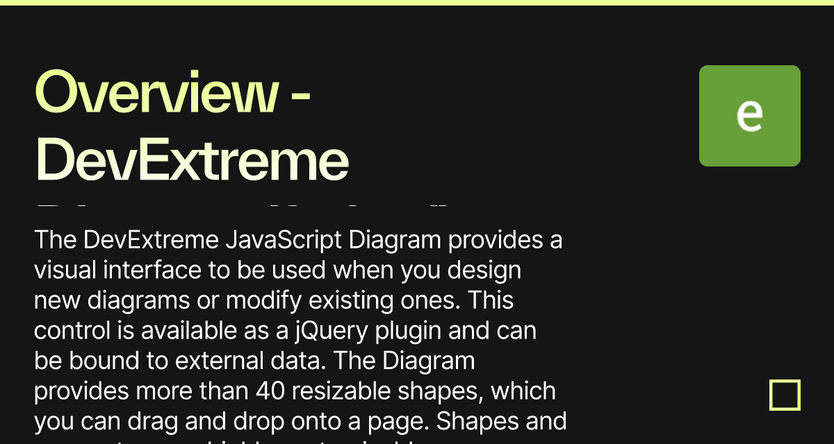 Overview - DevExtreme Diagram (forked) - Codesandbox