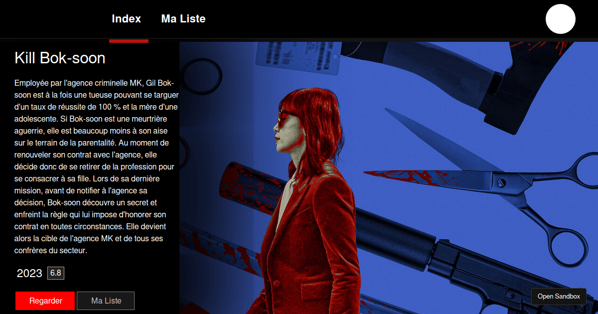 Netflix Clone V1 - Codesandbox