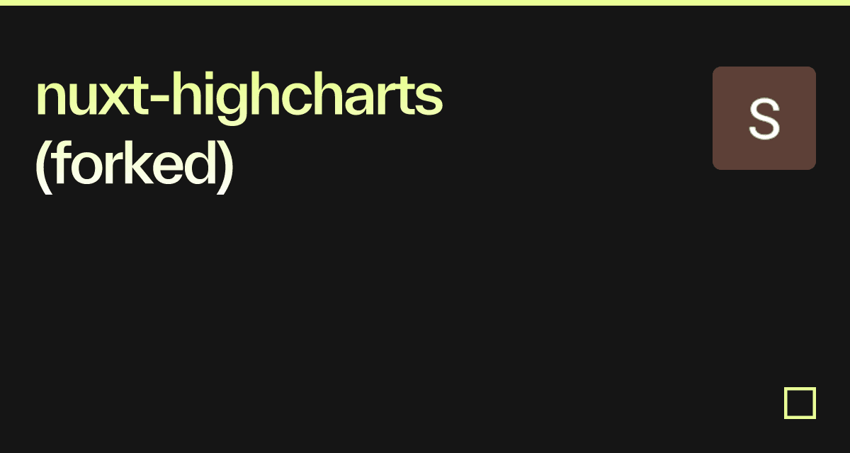 nuxt-highcharts (forked) - Codesandbox
