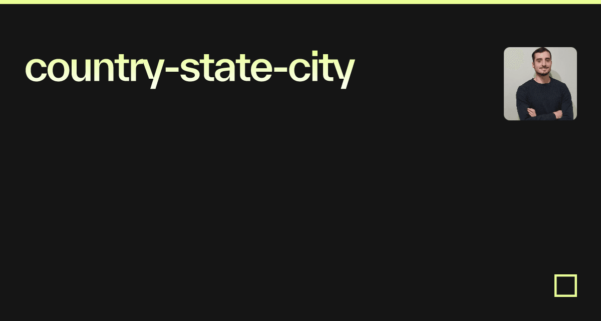 country-state-city - Codesandbox