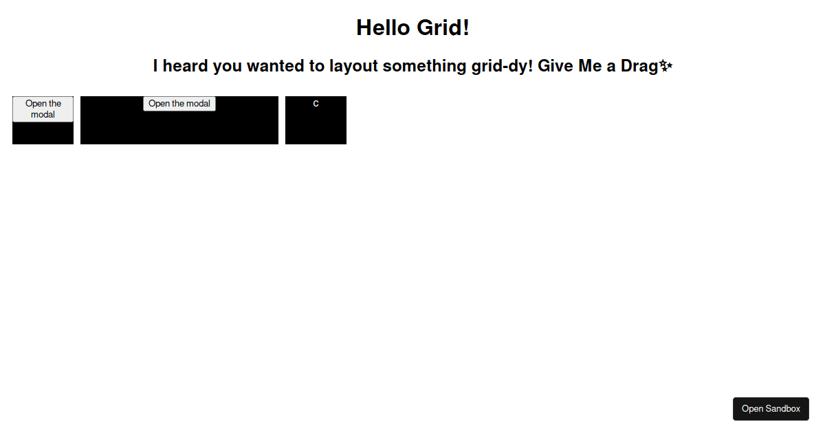 React-Grid-Layout - Codesandbox