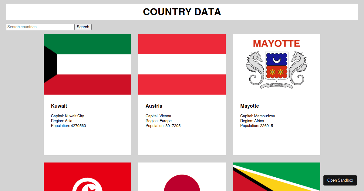 country-card - Codesandbox