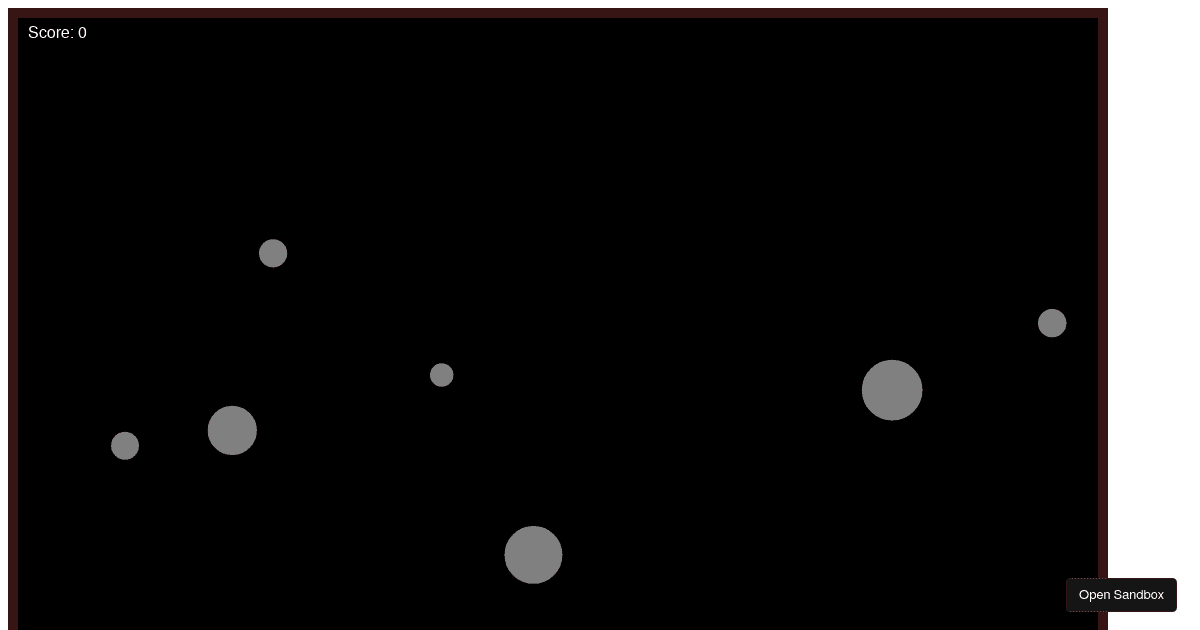 Asteroids - Codesandbox