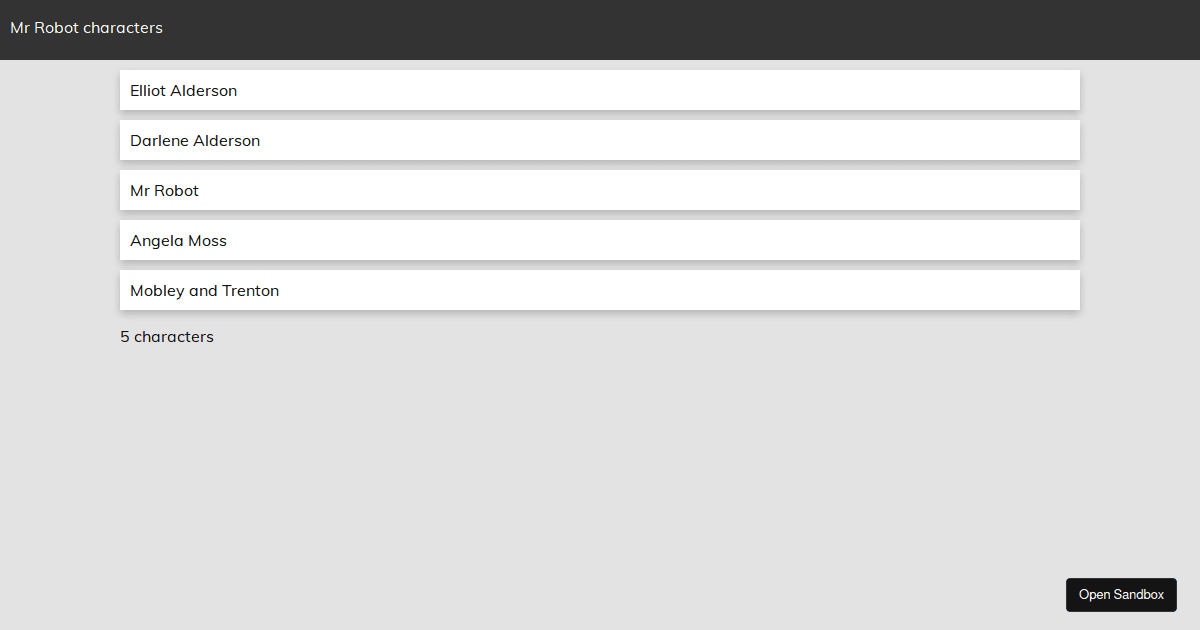 mr-robot-characters - Codesandbox