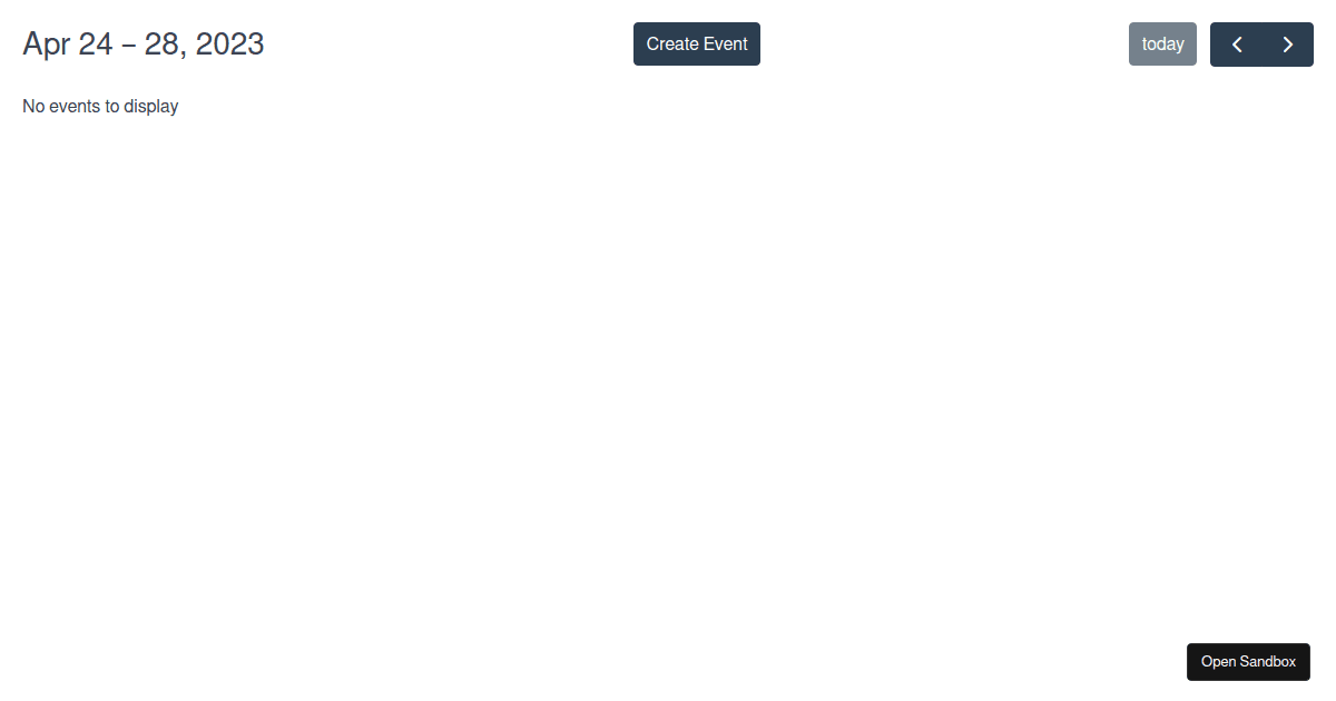 Fullcalendar React Sandbox - Codesandbox