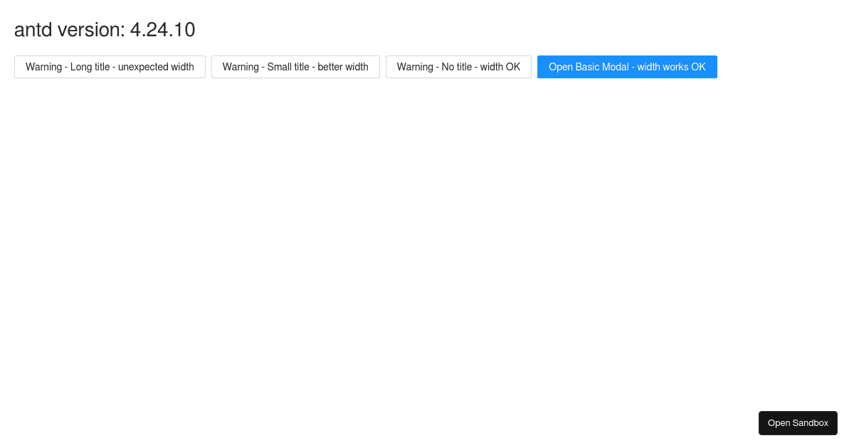antd reproduction template (forked) - Codesandbox