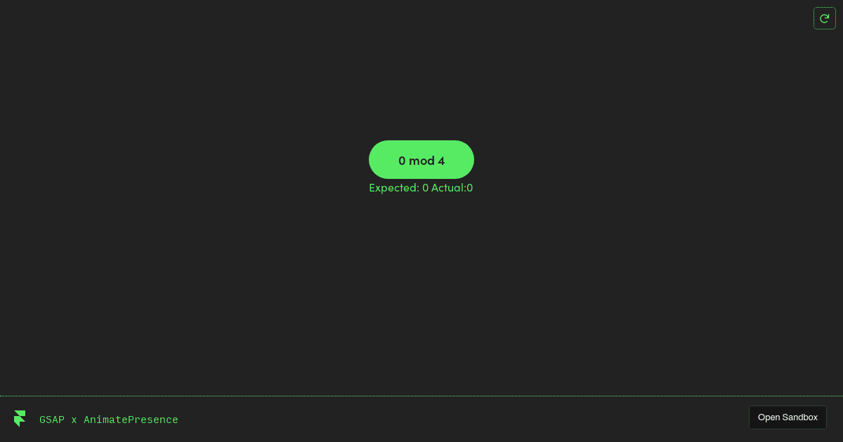 Framer Motion: AnimatePresence buggy - Codesandbox