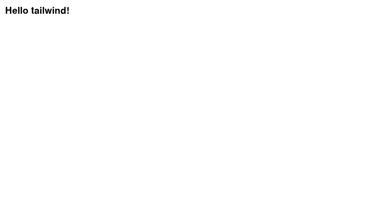Tailwindcss Codesandbox